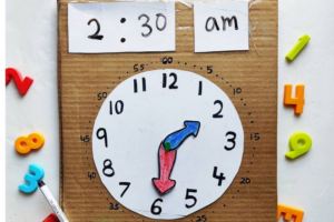 DIY Write & Wipe Clock Activity For Kids – Learn How To Tell Time ...