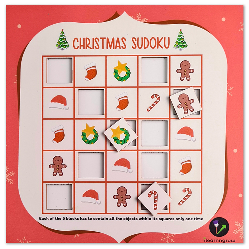 ilearnngrow Christmas Sudoku | Kidsstoppress