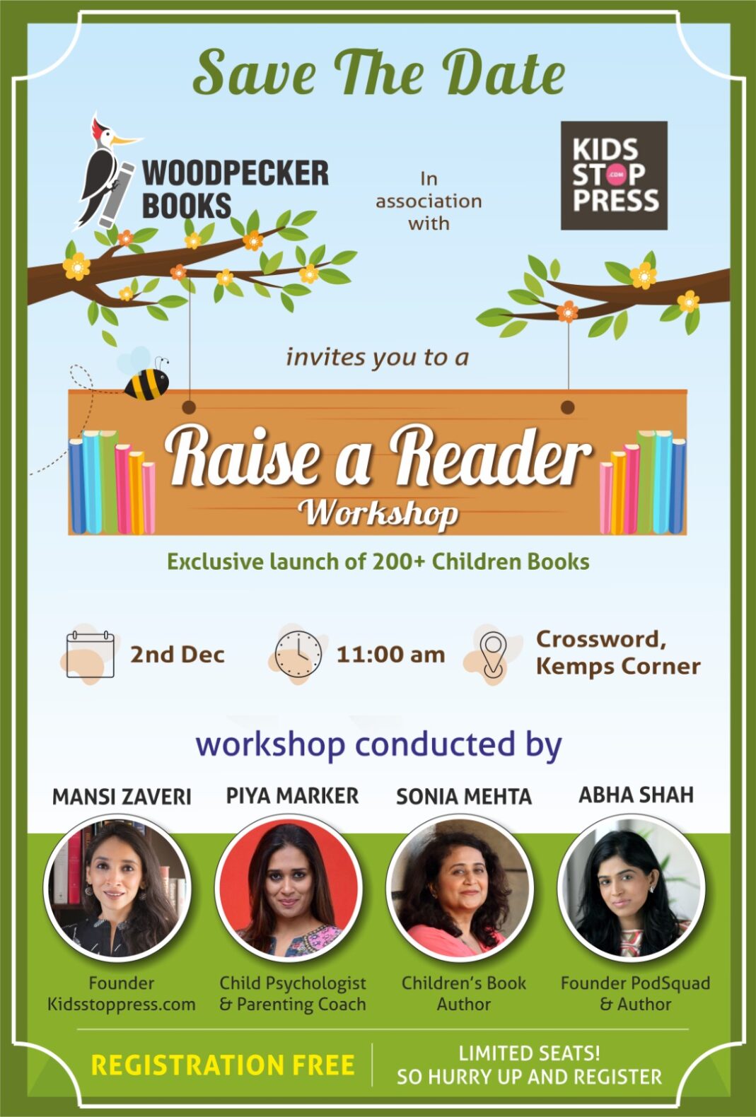 Raise A Reader- FREE Workshop- Sign Up Now!